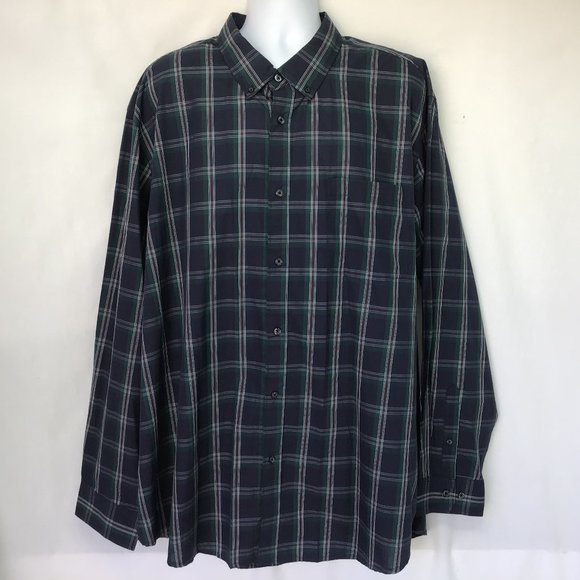 Basic Editions | Shirts | Basic Editions Men Plaid Long Sleeve Shirt ...